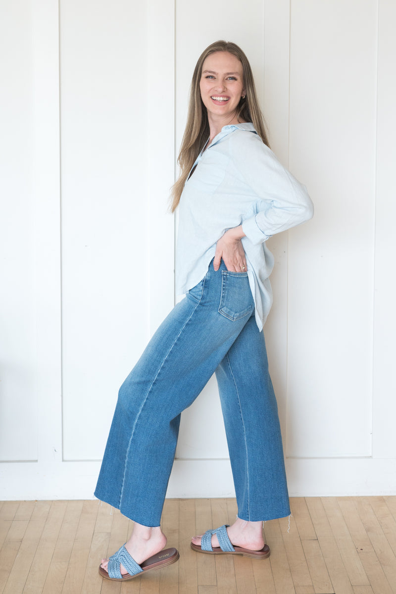 The Scissor Cut Wide Leg - Wildflower Valley