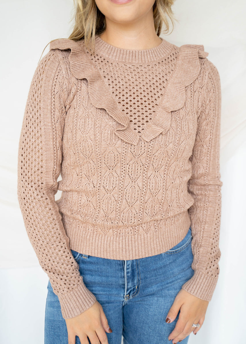 Georgia Ruffle Top- Wildflower Valley