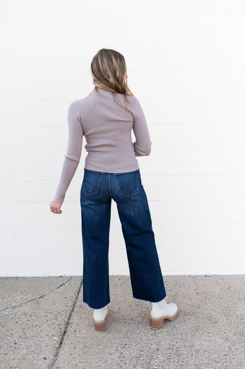 Jenny Wide Leg Jean- Wildflower Valley